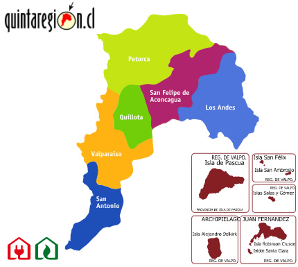 Mapa V Region De Chile